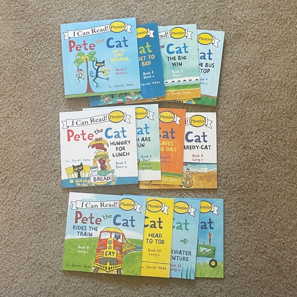 Harper Collins | Toys | 27 I Can Read Phonics Pete The Cat 12 Book Set ...